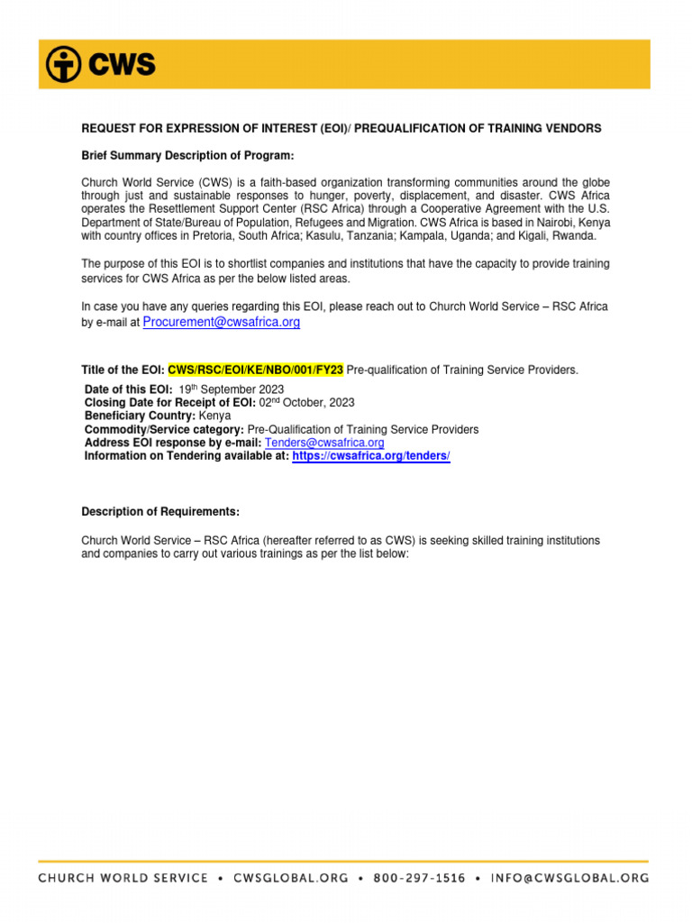 Kenya-EOI-Package-Prequalification-of-trainers - Church World Services ...