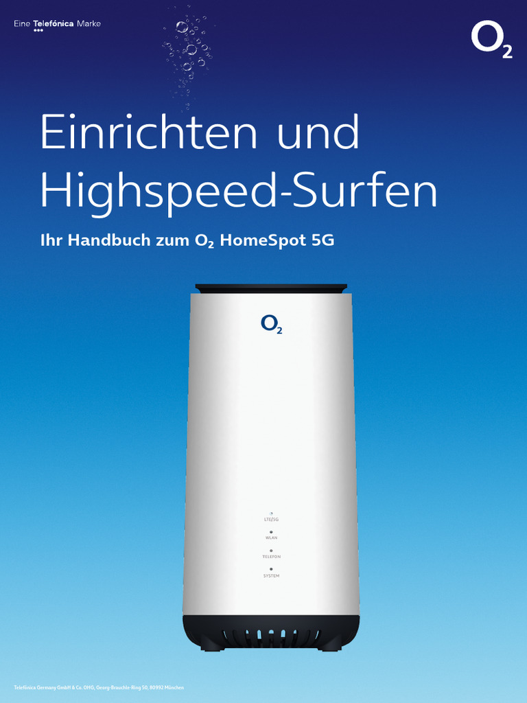 Handbuch Anleitung O2 HomeSpot-5G v1.2 | PDF