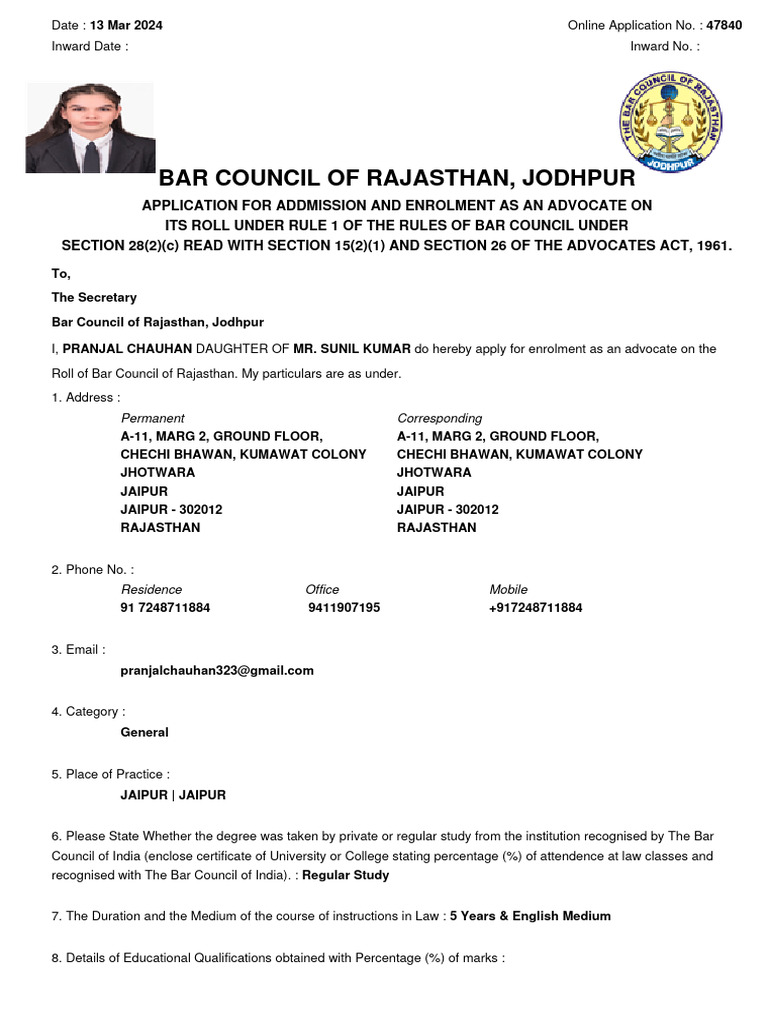 Form | PDF | Advocate | Justice