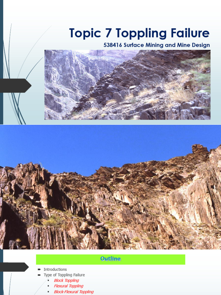 Topic 7 Toppling Failure | PDF | Mechanical Engineering | Applied And ...