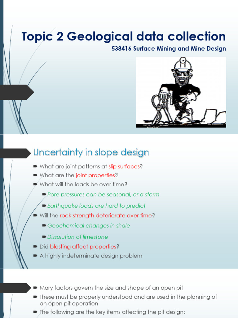 Topic 2 Geological Data Collection | PDF | Geology | Strength Of Materials