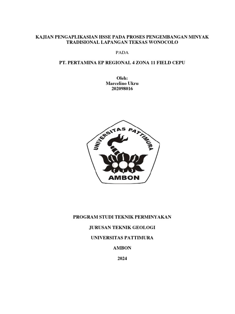 Laporan PKL Marcelino Ukru-Fix Print | PDF