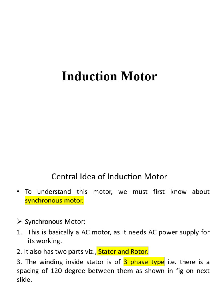 Induction Motor | PDF