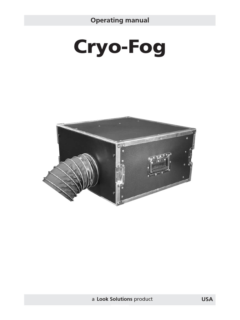 Manuel Cryo Fog | PDF | Vacuum Tube | Fog