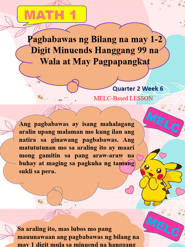 Math 1 Quarter 2 Week 6 | PDF