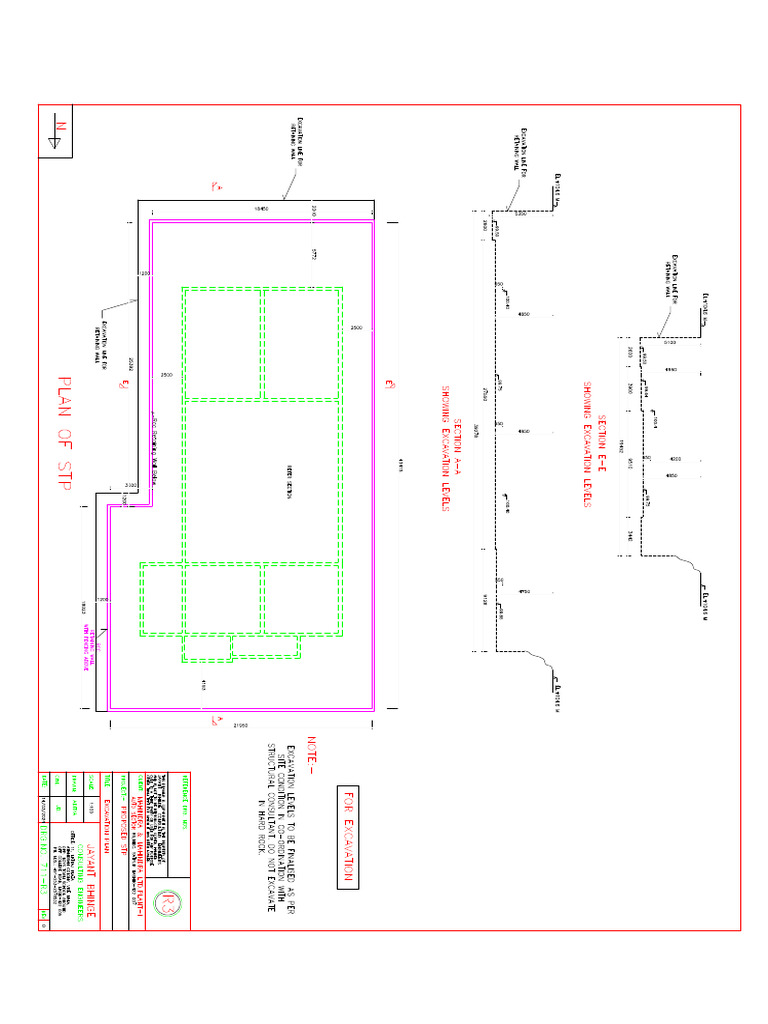 Mahindra STP Excavation DRG 14-3-2024 Model | PDF Mahindra STP Excavation DRG 14-3-2024 Model | PDF