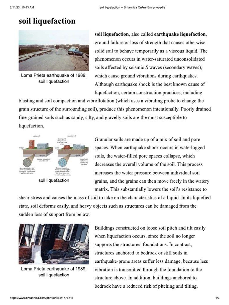 Soil Liquefaction | PDF