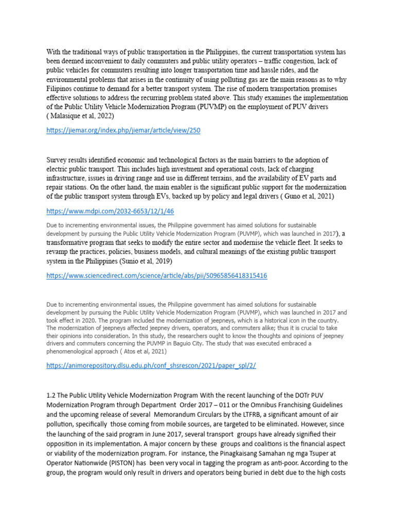 RRL | PDF | Economies | Transport