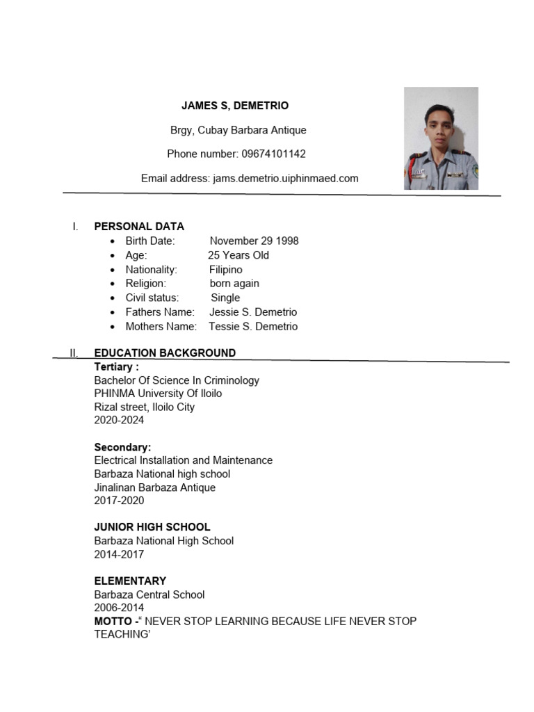 Resume James | PDF