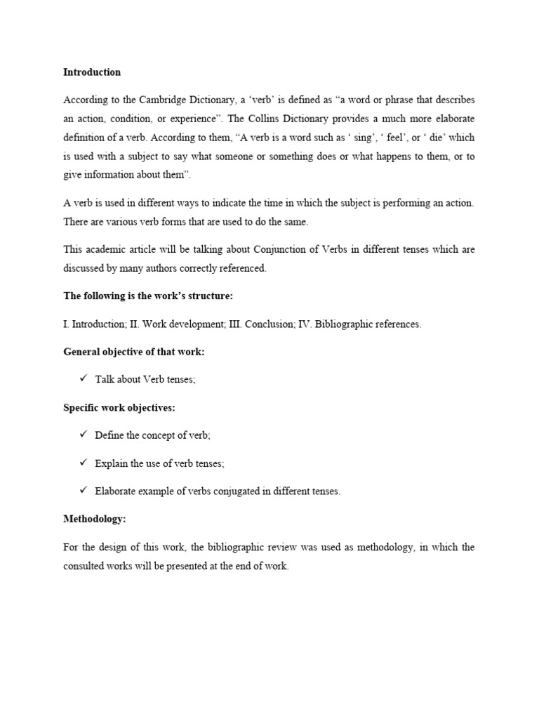Elaborate Definition of Verbs | PDF | Verb | Grammatical Tense