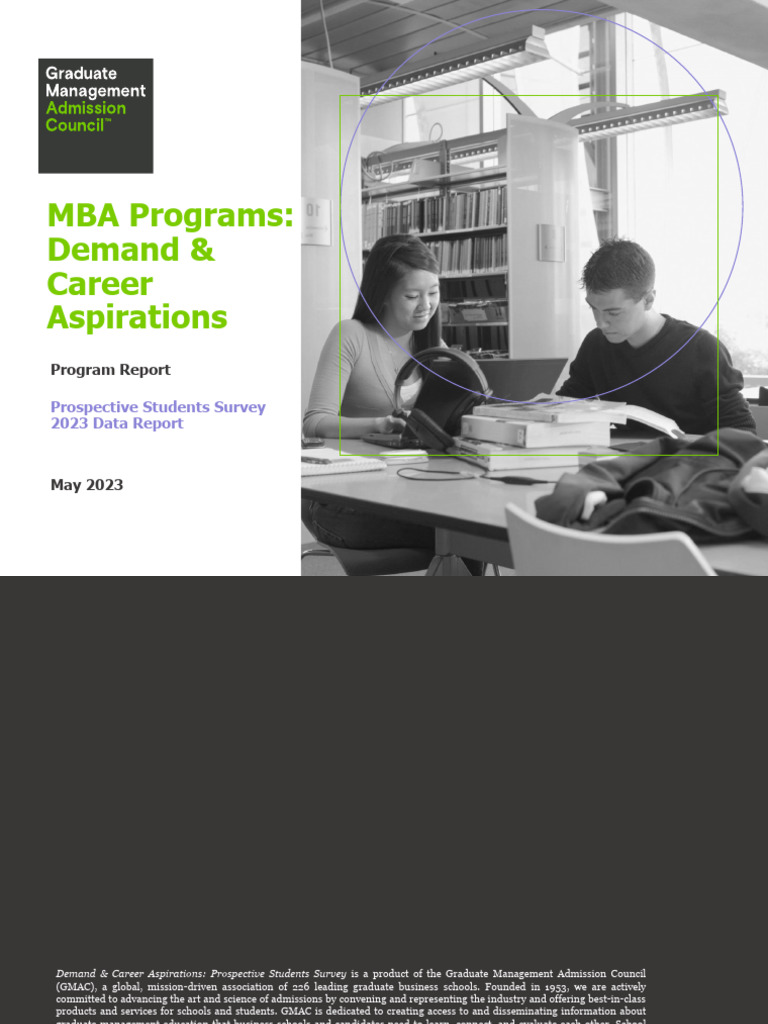 MBA Demand & Career Aspirations 2023 | PDF | Master Of Business ...