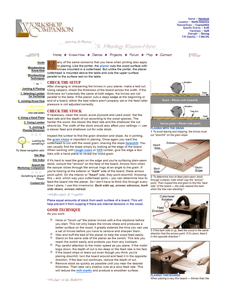 Planing Techniques for Woodworking | PDF | Tools | Woodworking