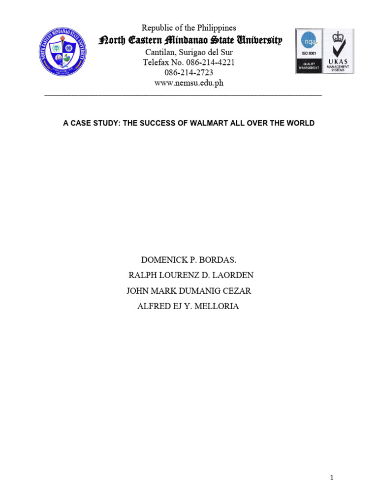 A Case Study The Success of Walmart All Over The World | PDF | Walmart ...