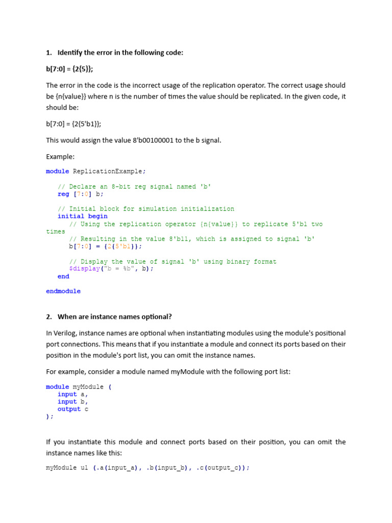 Verilog Interview Questions | PDF | Computer Programming | Computing