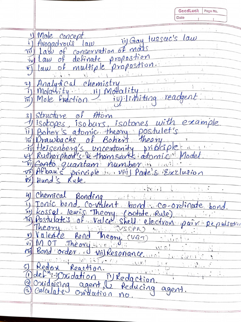 Chemistry 11 IMP Question | PDF