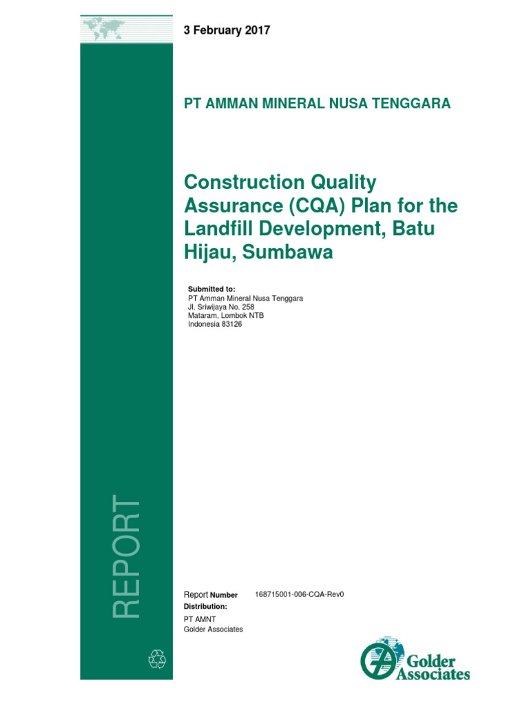 168715001-007-QA-Rev0 Construction Quality Assurance | PDF ...