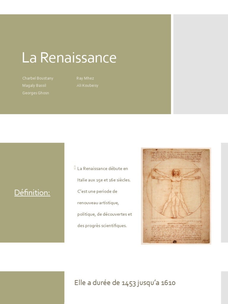 Définition et caractéristiques de la Renaissance | PDF
