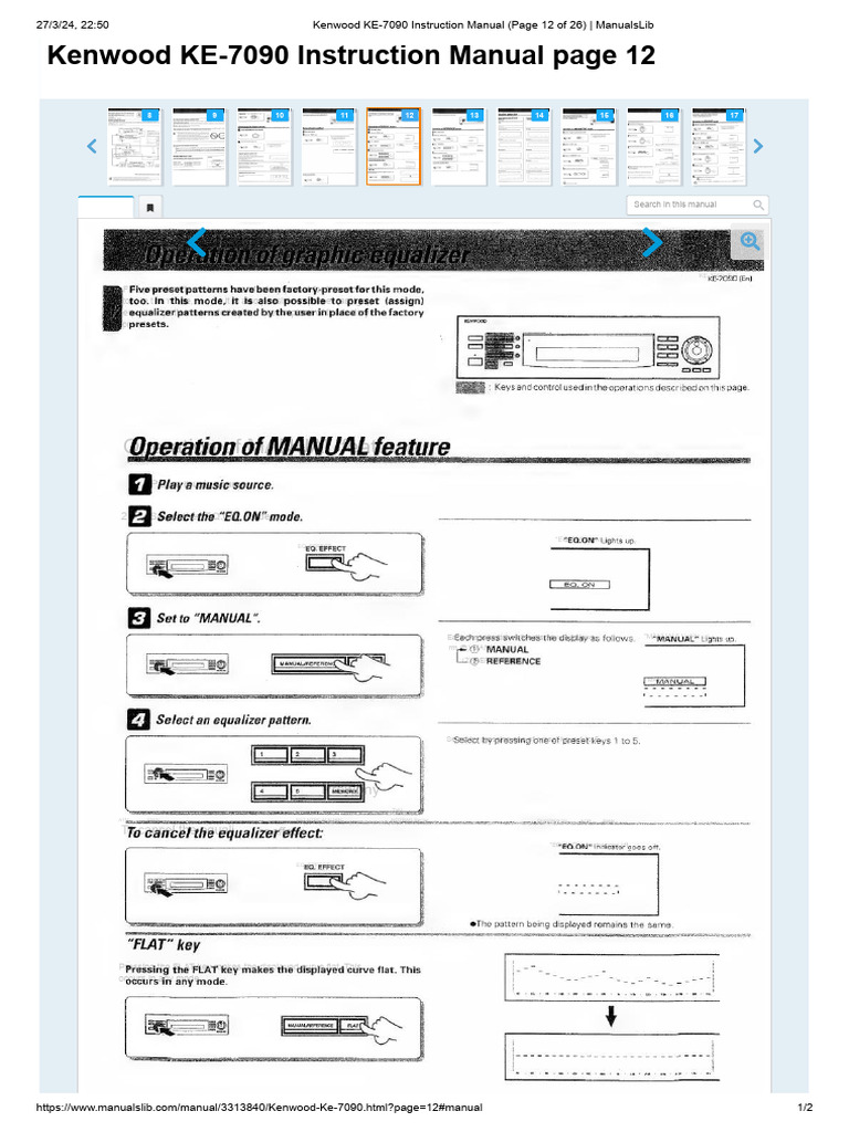 Kenwood KE-7090 Instruction Manual (Page 12 of 26) - ManualsLib | Download Free PDF | Software ...