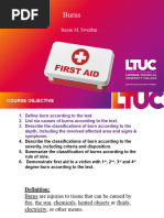 First Aid For Burns | PDF | Burn | Shock (Circulatory)
