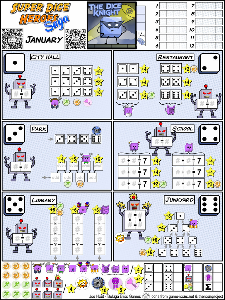 Super Dice Heroes Saga January | PDF