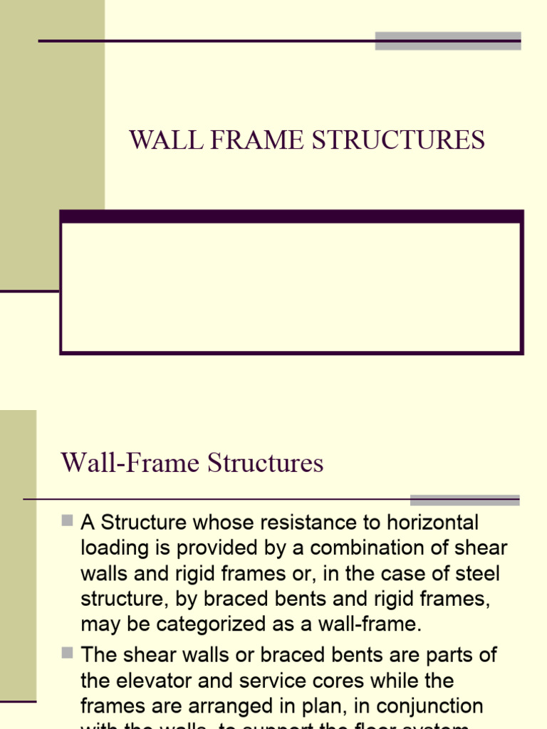Wall Frame Structures - Draft 27-2-2014 | PDF | Bending | Beam (Structure)