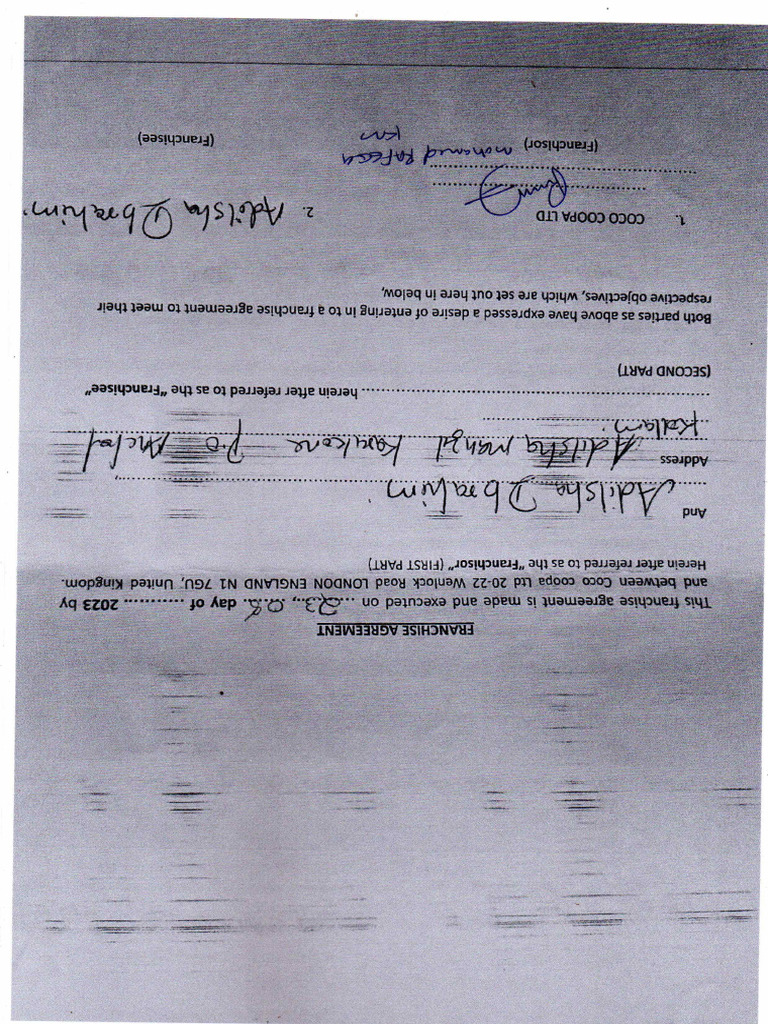 Franchise Agreement | PDF