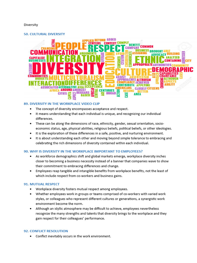 Diversity | PDF | Diversity (Business) | Employment