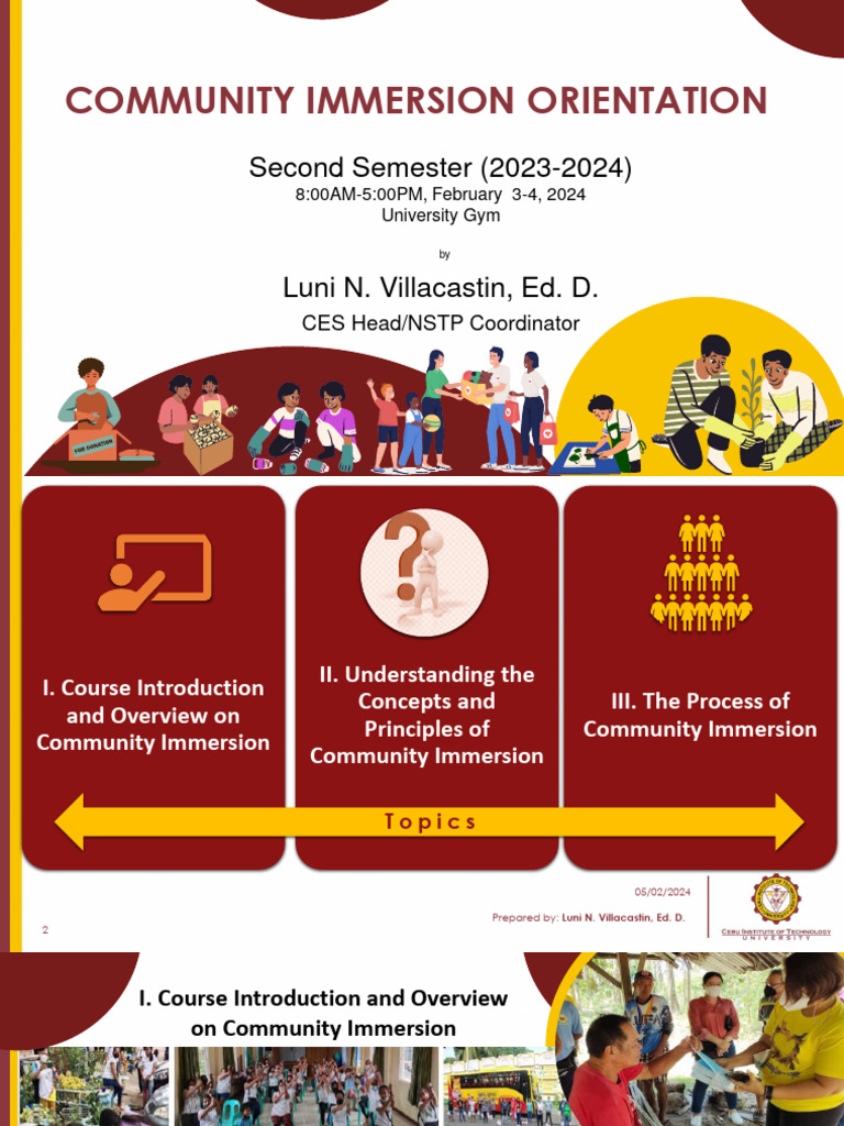 NSTP-CWTS Community Immersion Orientation | Download Free PDF | Needs Assessment