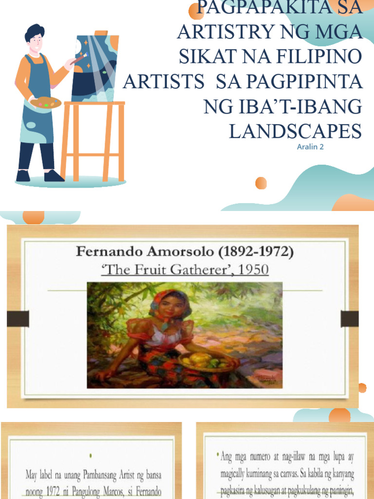 Pagpapakita Sa Artistry NG Mga Sikat Na Filipino Artists Sa Pagpipinta ...