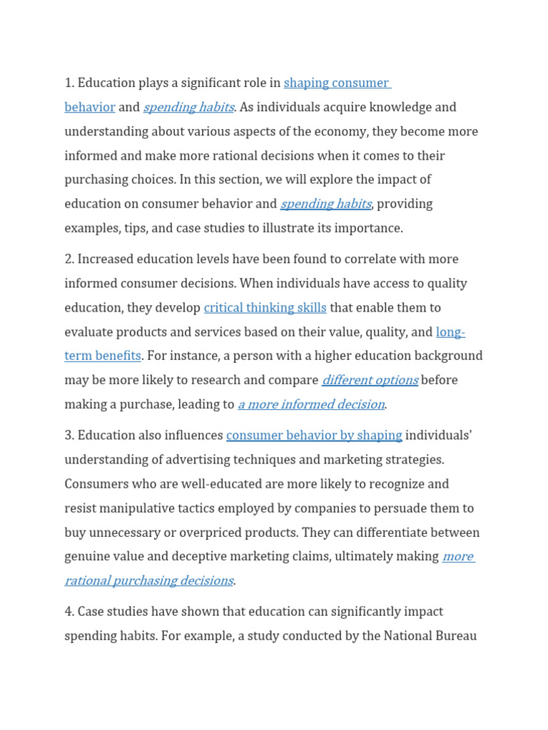 Spending Habits: Shaping Consumer Behavior | PDF | Consumer Behaviour ...