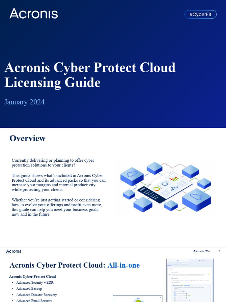 Presentation Acronis Cyber Protect Cloud Licensing Guide January 2024 ...