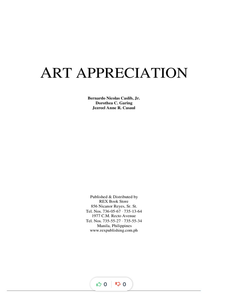 Art Appreciation 1 Module - Compress | PDF | Beauty | Learning