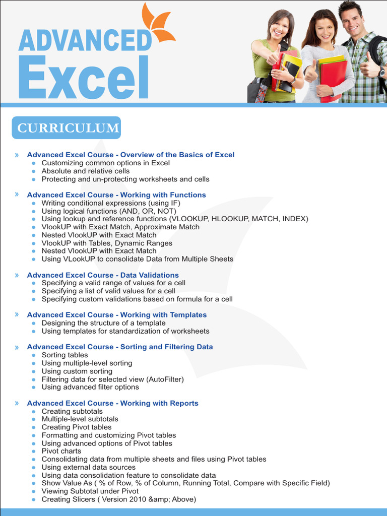 Excel: Advanced | PDF | Microsoft Excel | Computer Programming