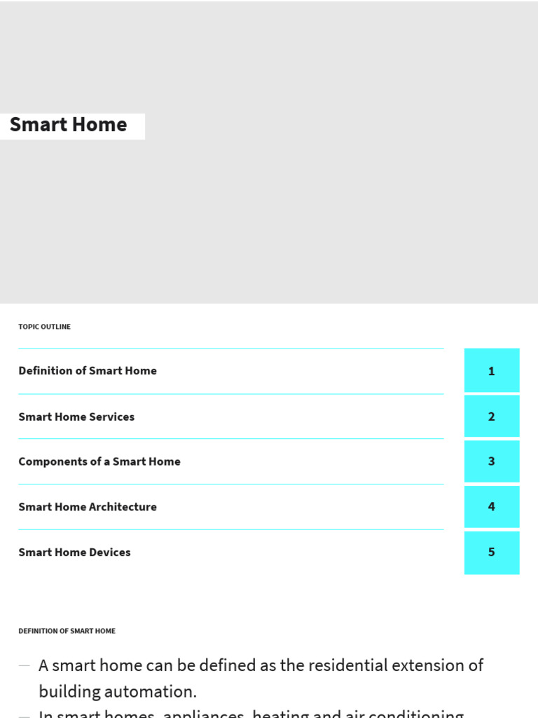 Smart Home | PDF | Home Automation | Microcontroller