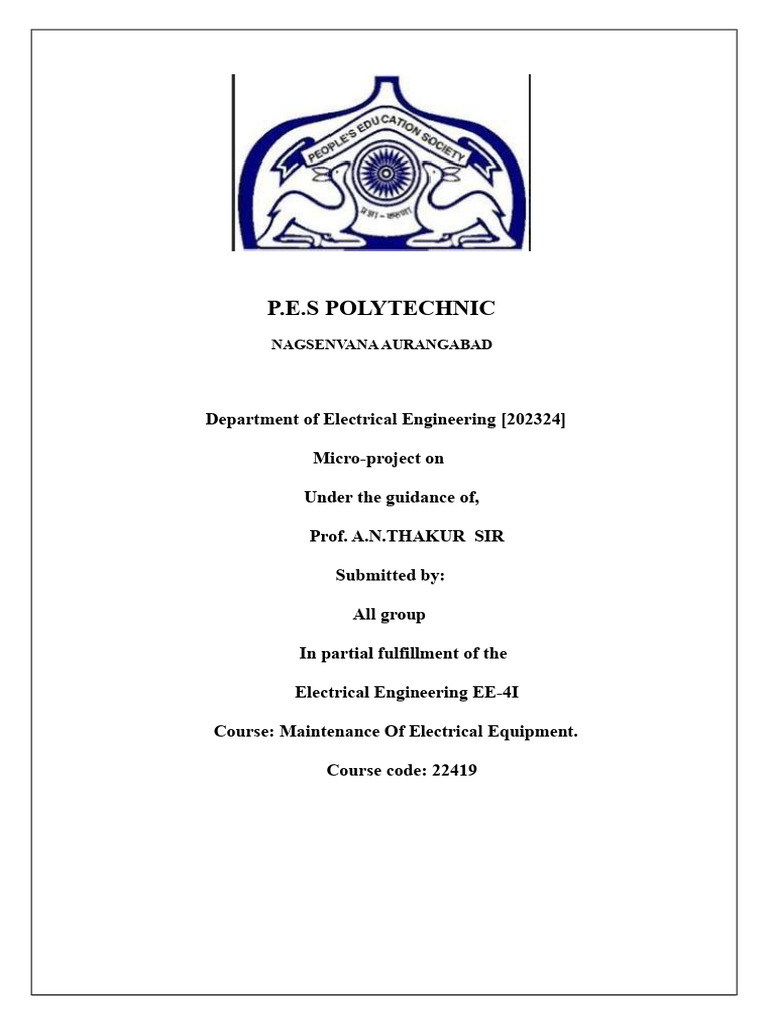 Cne Micro Project Report | PDF | Transformer | Inductor