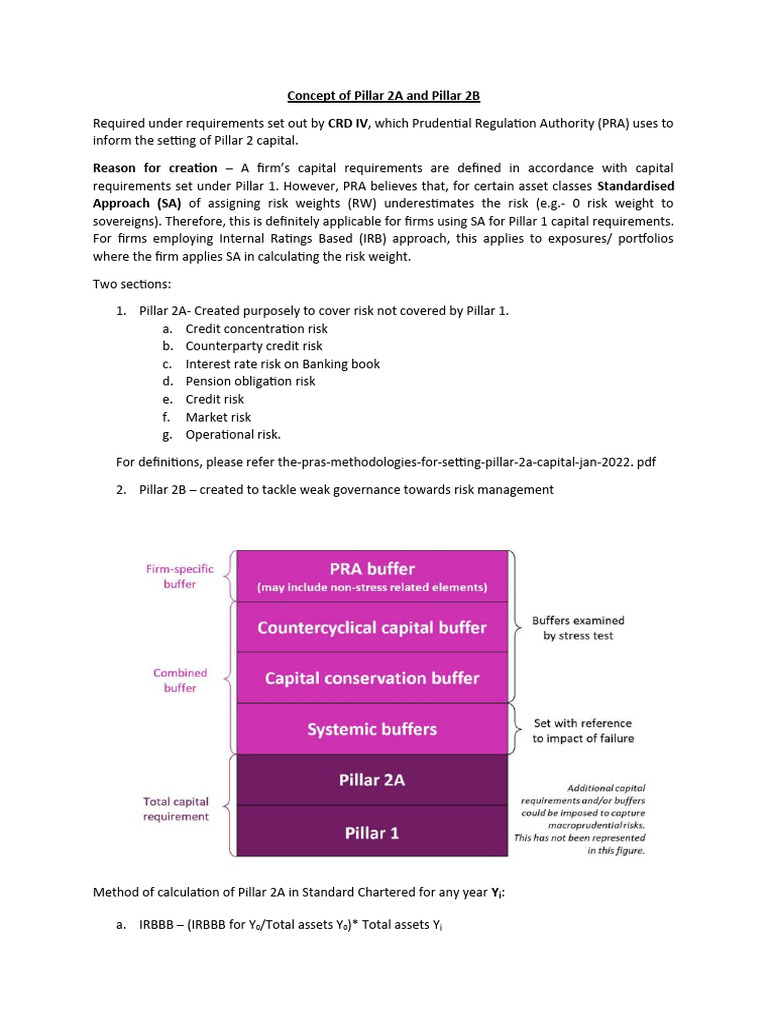 Concept of Pilllar 2A and Pillar 2B | PDF