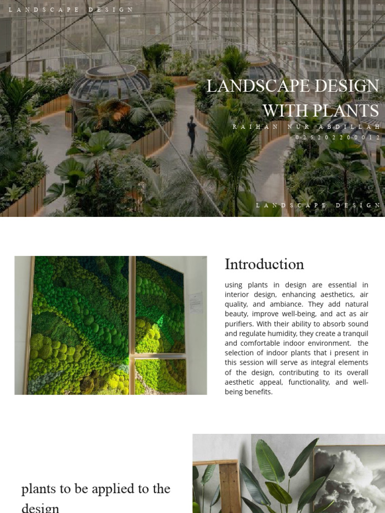 Indoor Plant Landscape Design Guide | PDF | Moss | Soil