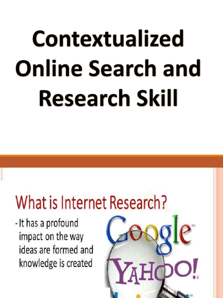 Lesson 4.1 Contextualized Online Search and Research Skill 2 | PDF | Wiki | Copyright