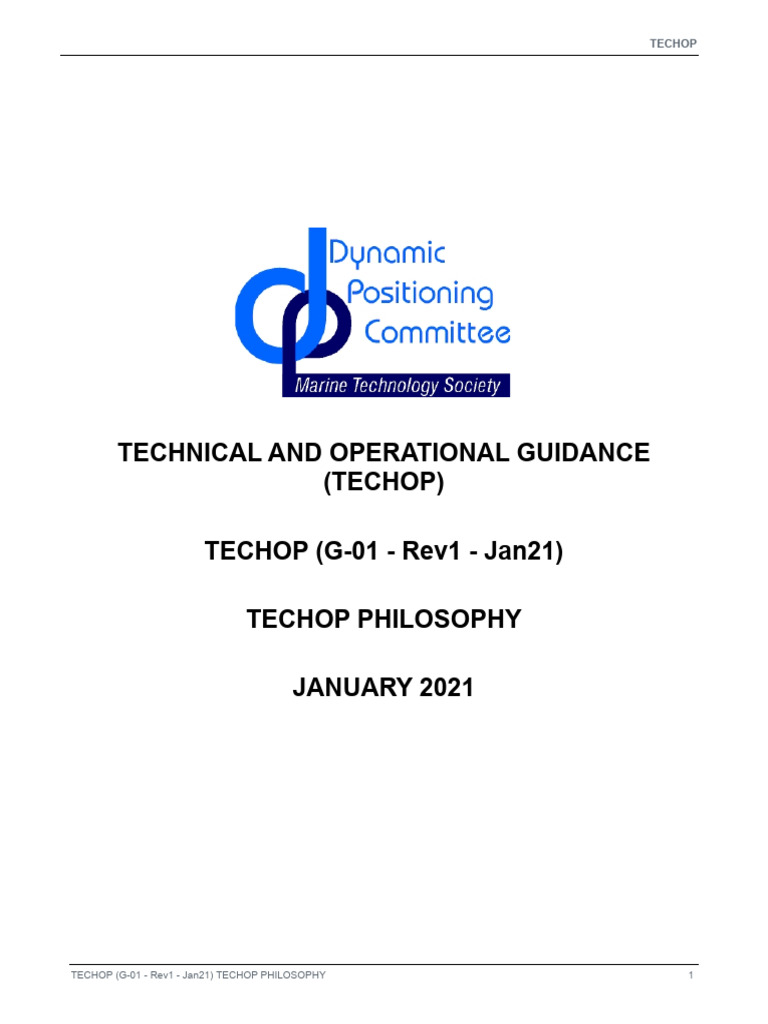 TECHOP (G-01 - Rev1 - Jan21) TECHOP PHILOSOPHY | PDF