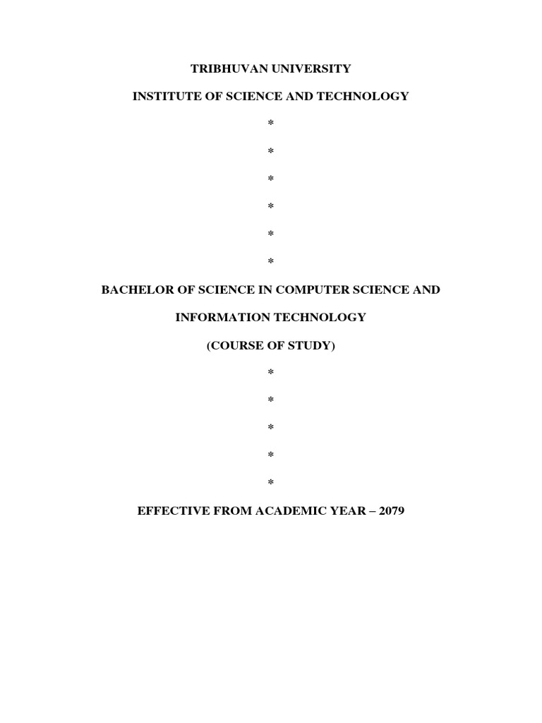 B.SC - CSIT Syllabus Grading System 2079 | PDF | Eigenvalues And ...