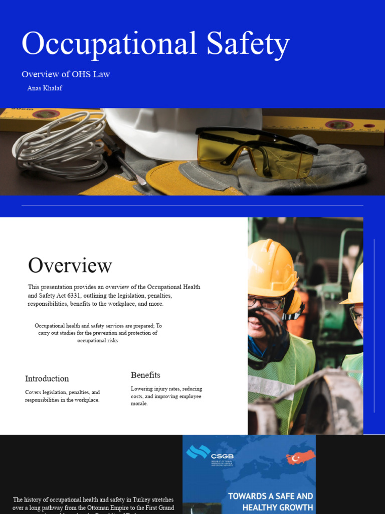 Occupational Safety: Overview of OHS Law | Download Free PDF ...