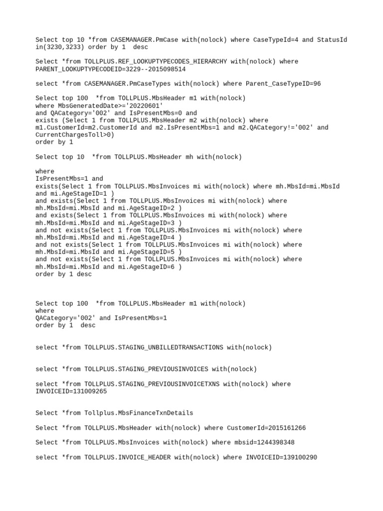 MBS and Invoice Data Queries | PDF