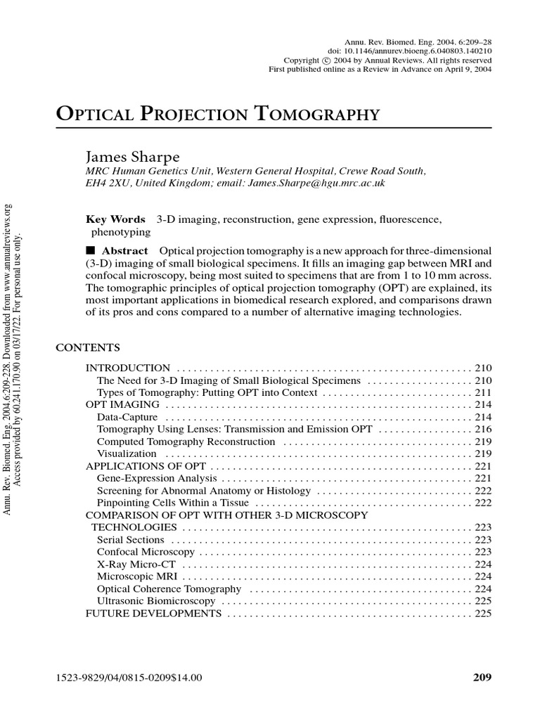 Full Text | PDF | Tomography | Microscopy