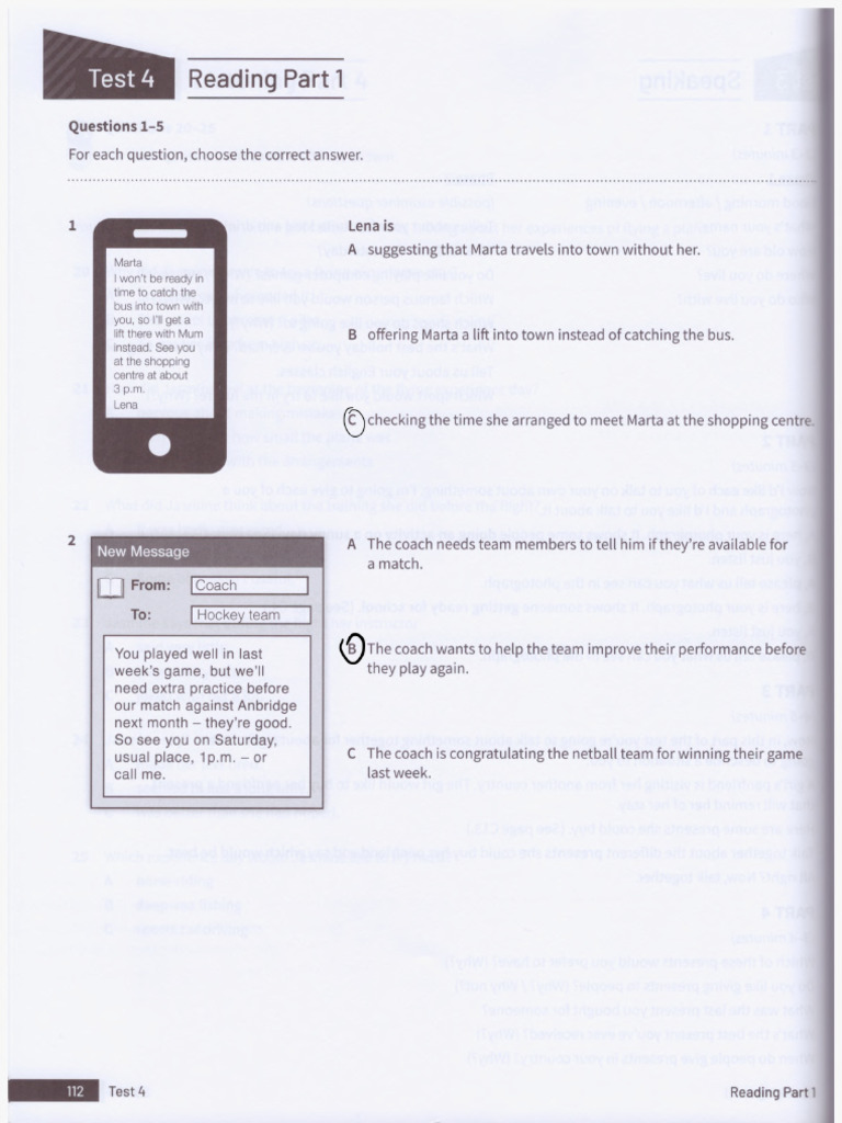 February Speaking Test Instructions | PDF