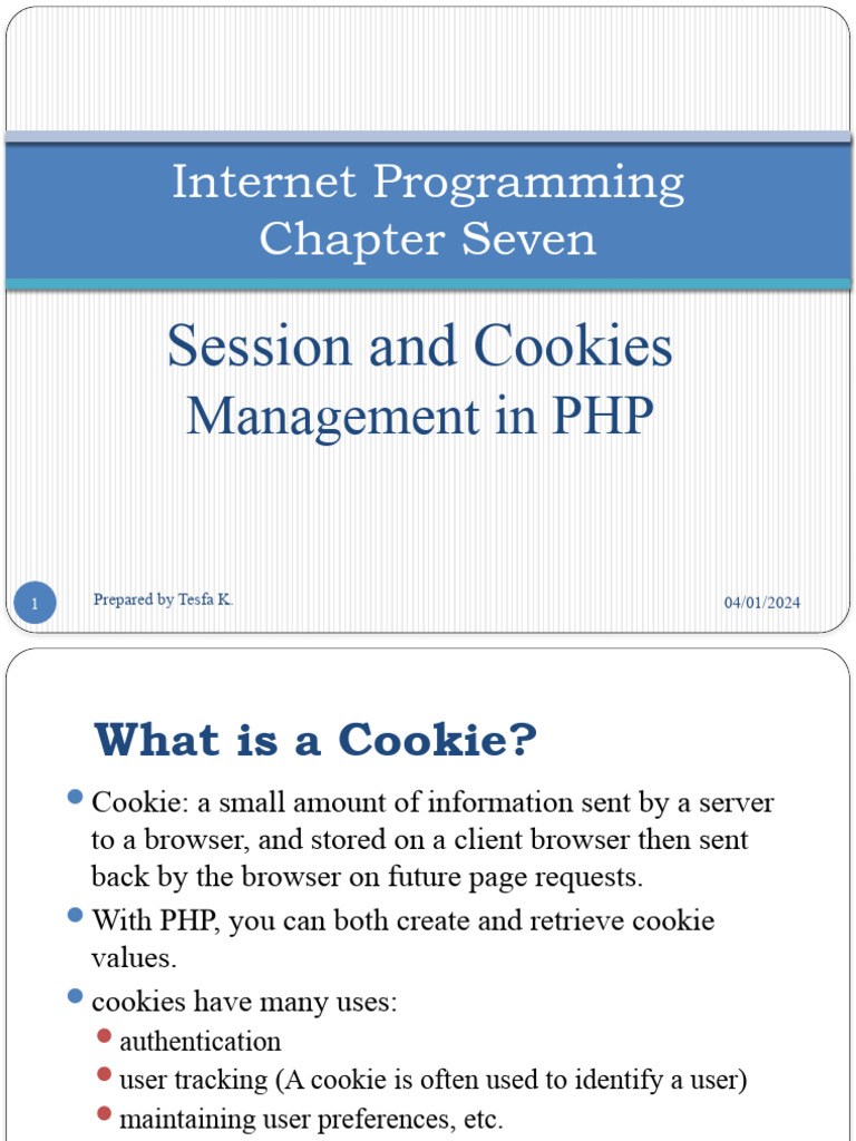 Chapter 7 Cookies | PDF