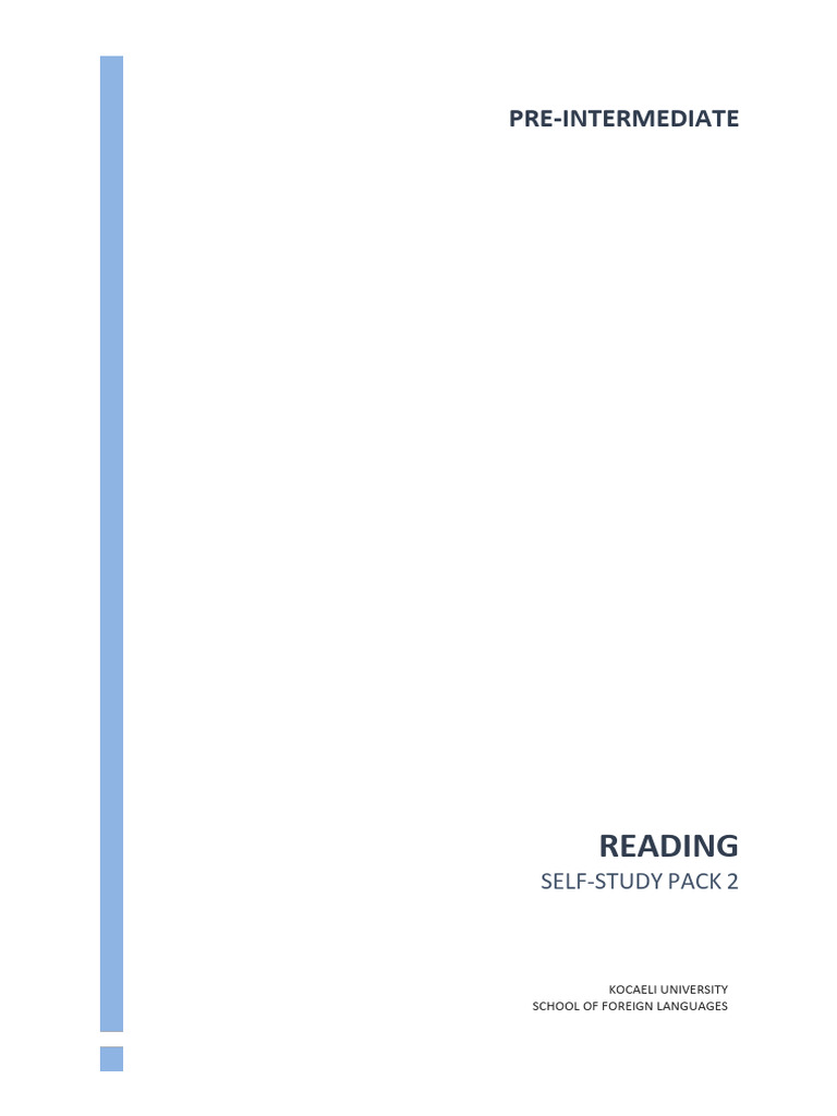 Reading Pack 2 (Preint) | PDF | Speed Reading | Verb