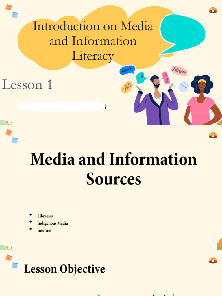 MIL - Lesson 3 | PDF