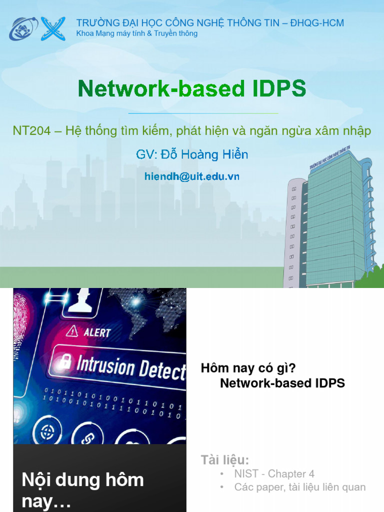 L03 - Network-Based IDPS | PDF L03 - Network-Based IDPS | PDF
