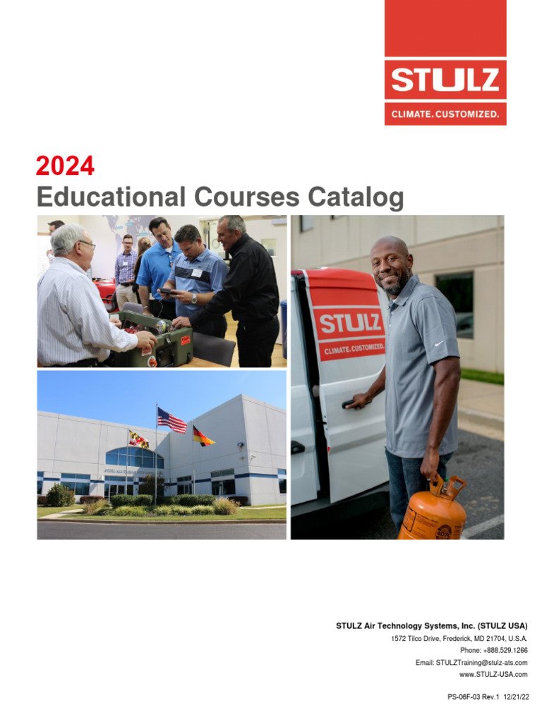 2024 STULZ Product Support Training Catalog | PDF | Credit Card