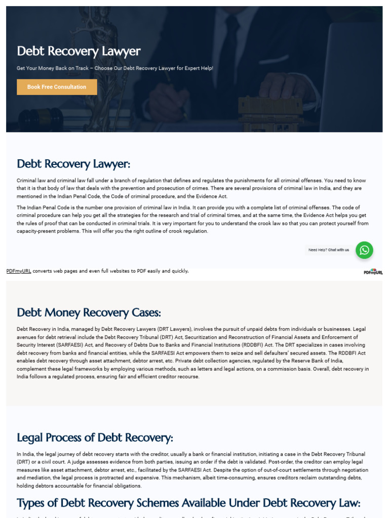 Debt Recovery Guide for Creditors | PDF | Bankruptcy | Debt